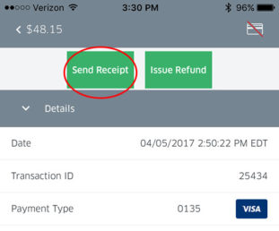 How to Re-send a Receipt for a Completed Transaction | Worldpay Ring Up